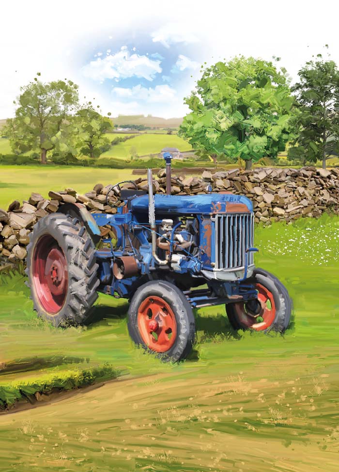 Country Cards Rustic Tractor Card — Welland Valley Feeds Ltd