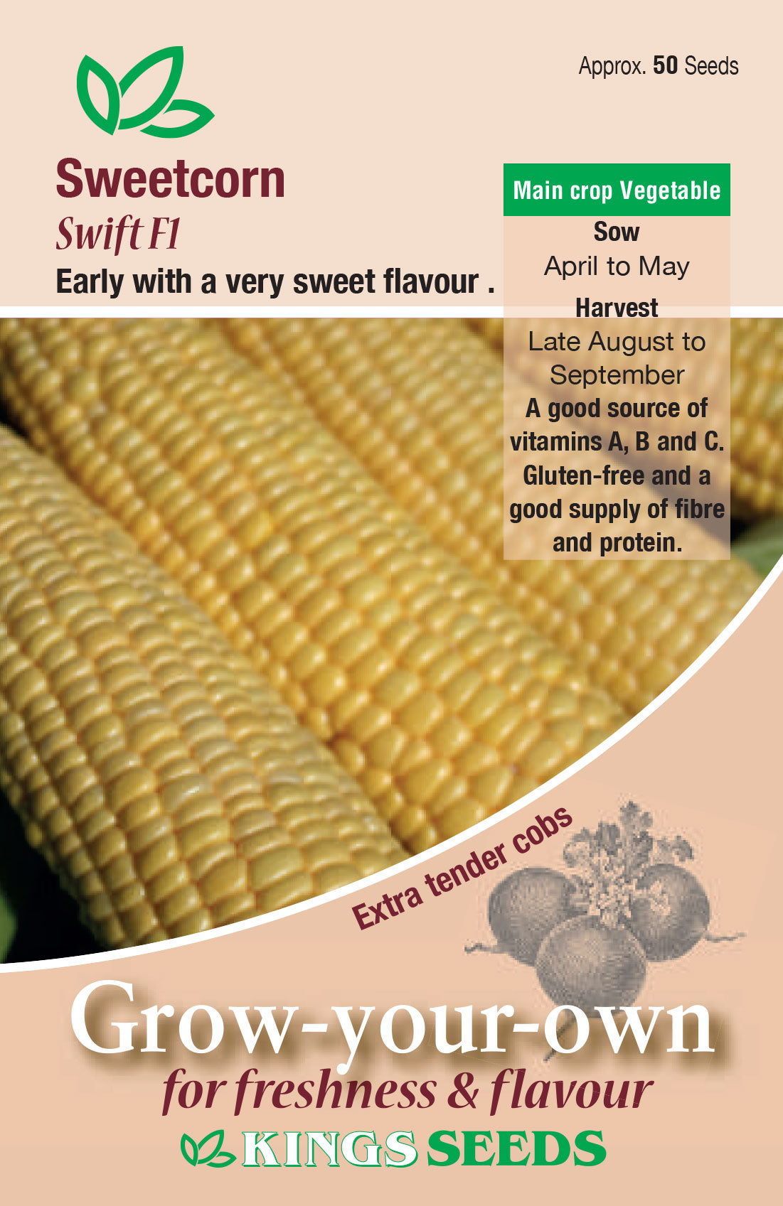 Kings Seeds Sweet Corn Swift — Welland Valley Feeds Ltd