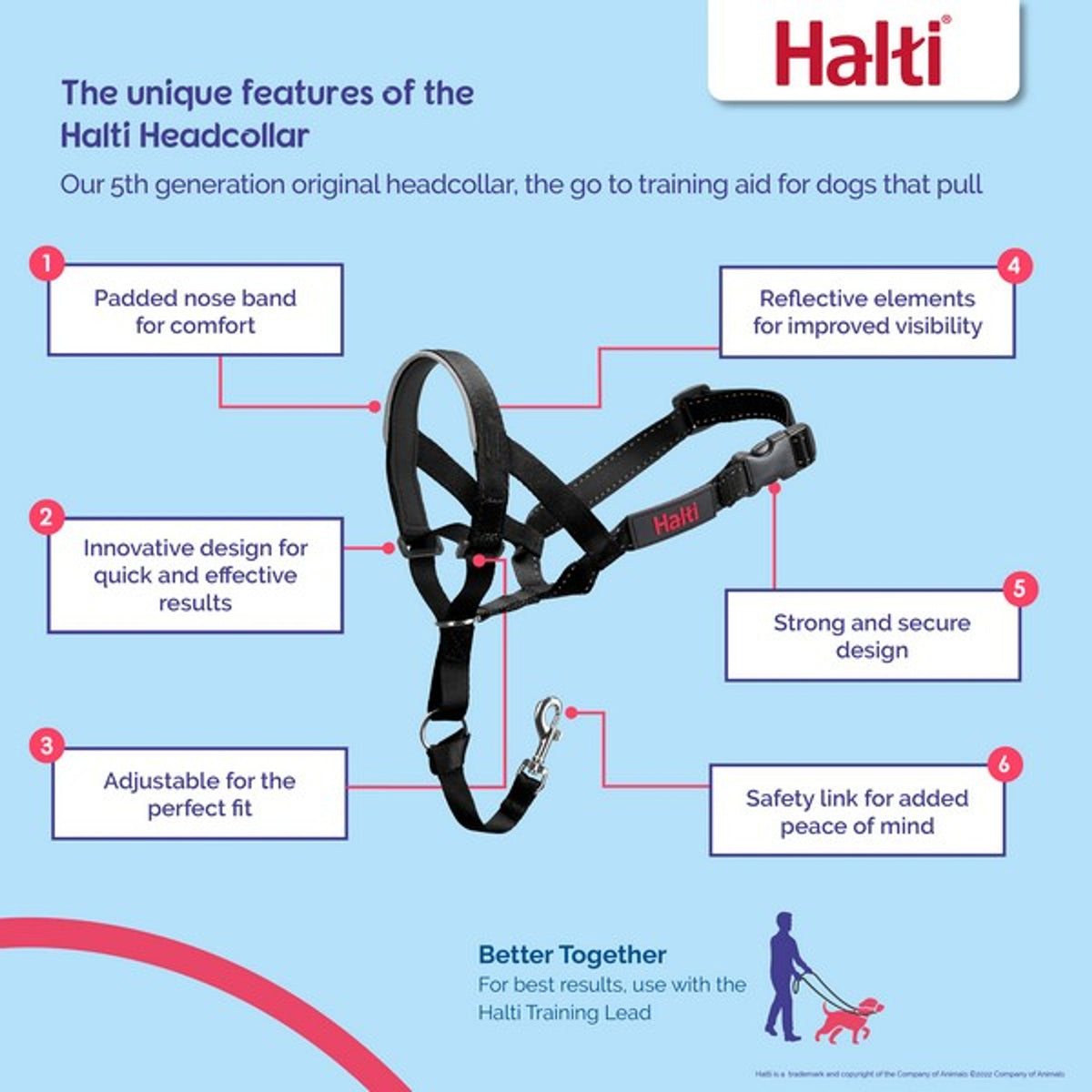 CoA Halti Headcollar Black — Welland Valley Feeds Ltd