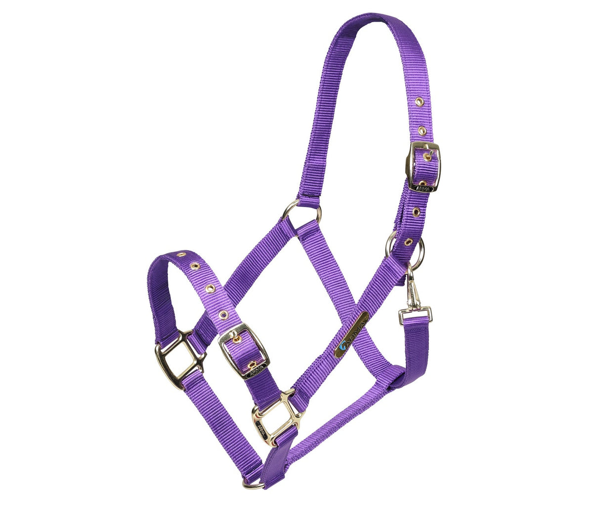 ARMA Adjustable Nylon Headcollar Purple — Welland Valley Feeds Ltd