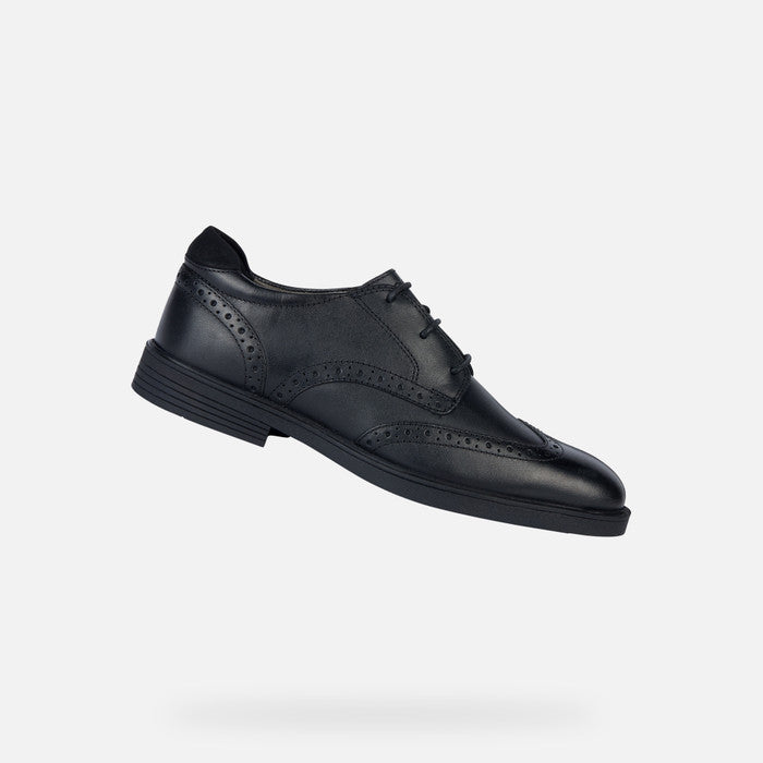 Geox Zheeno Boy Brogue Black — Welland Valley Feeds Ltd