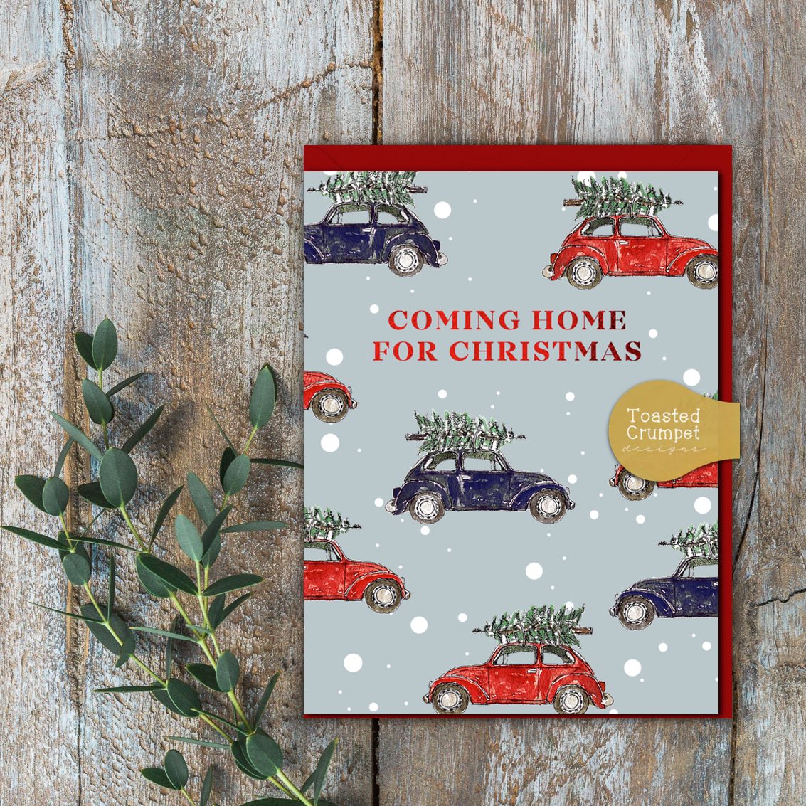 Toasted Crumpet Christmas Coming Home Mini Card — Welland Valley Feeds Ltd