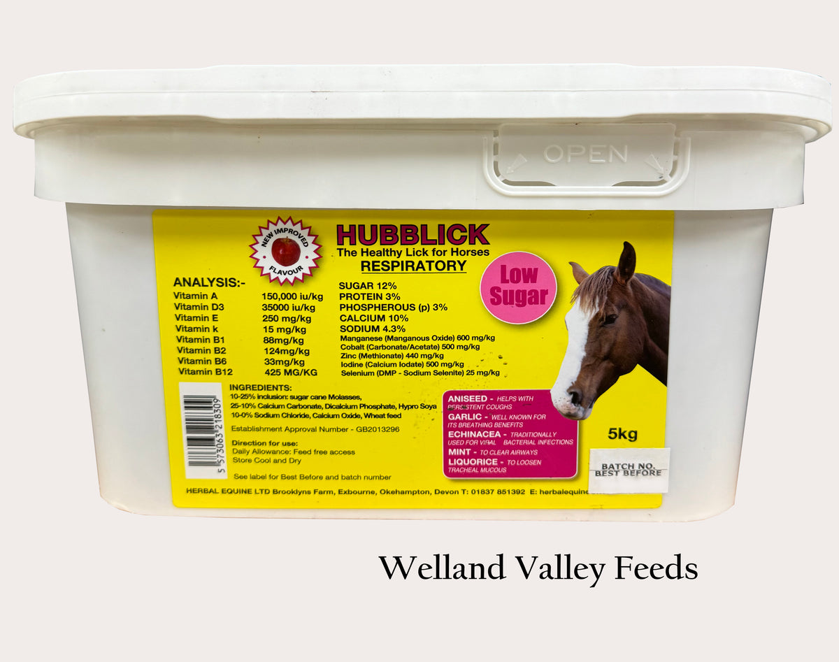 Hubblick Equine Respiratory Lick 5kg — Welland Valley Feeds Ltd