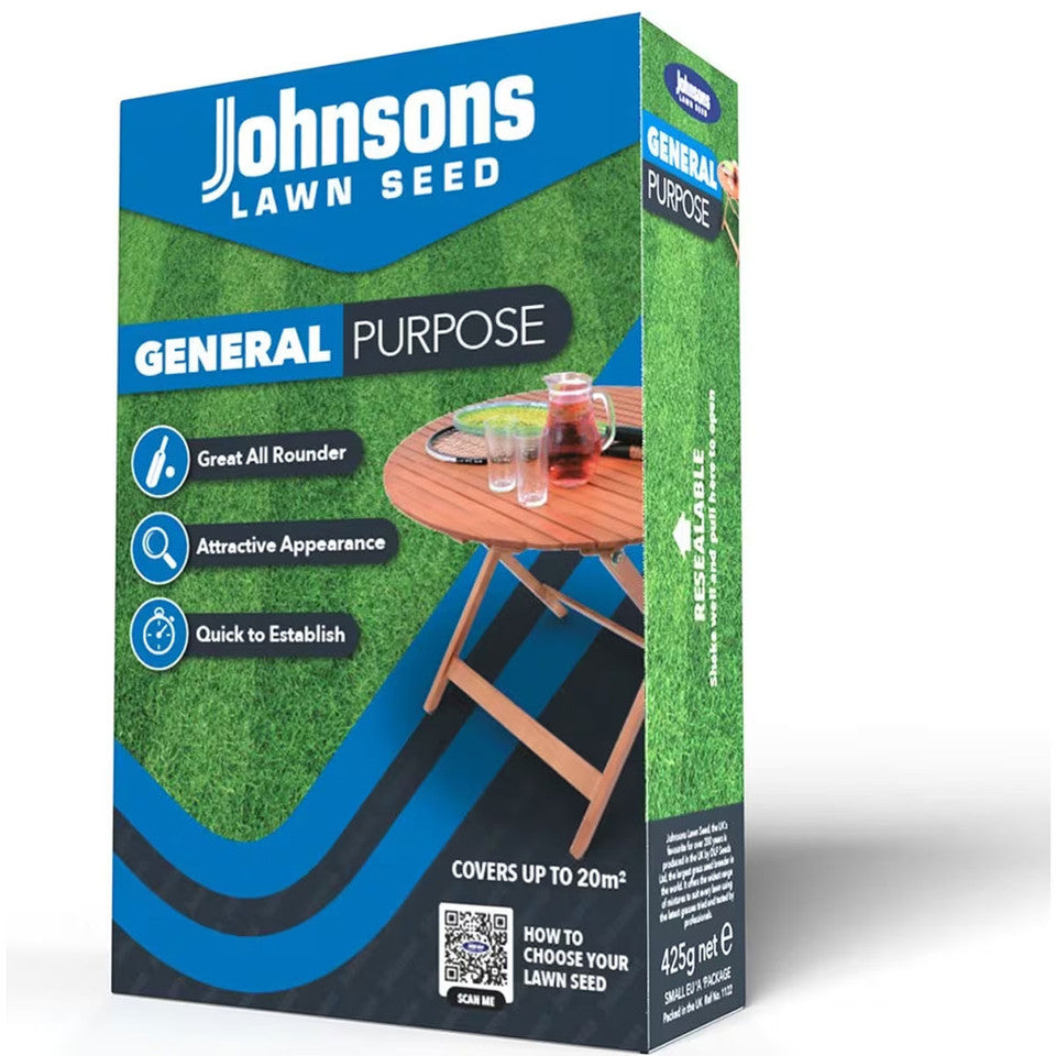 Johnsons GP Grass Seed 425g (20sqm) — Welland Valley Feeds Ltd
