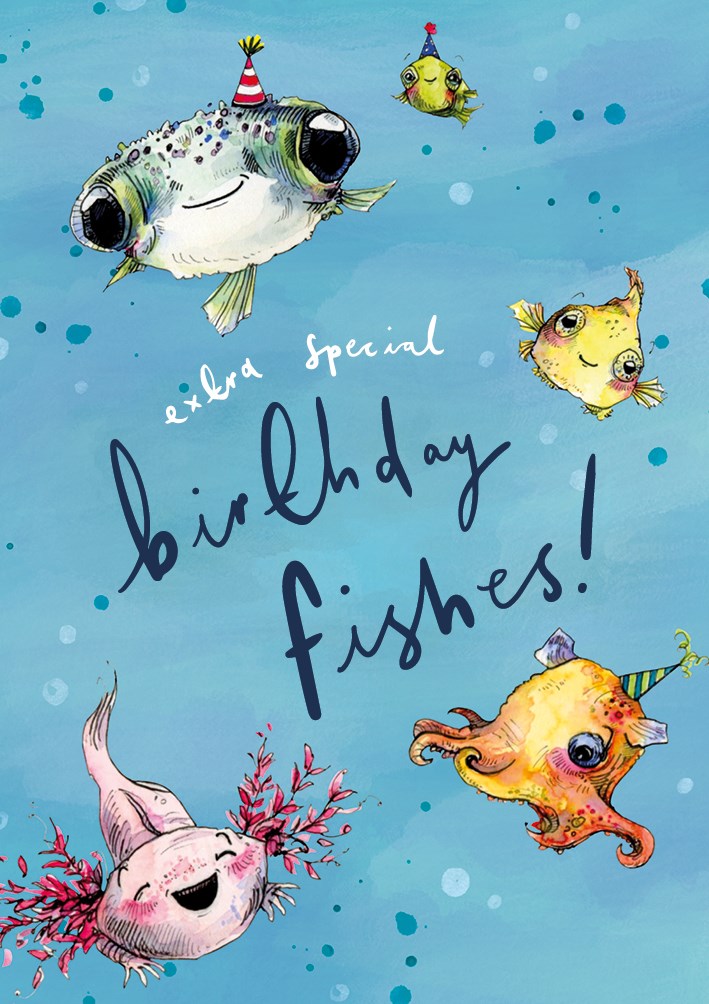 The Art File Birthday Fishes Card — Welland Valley Feeds Ltd