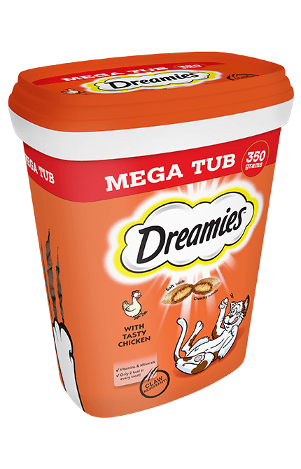 Dreamies Chicken Cat Treat Tub 350g — Welland Valley Feeds Ltd