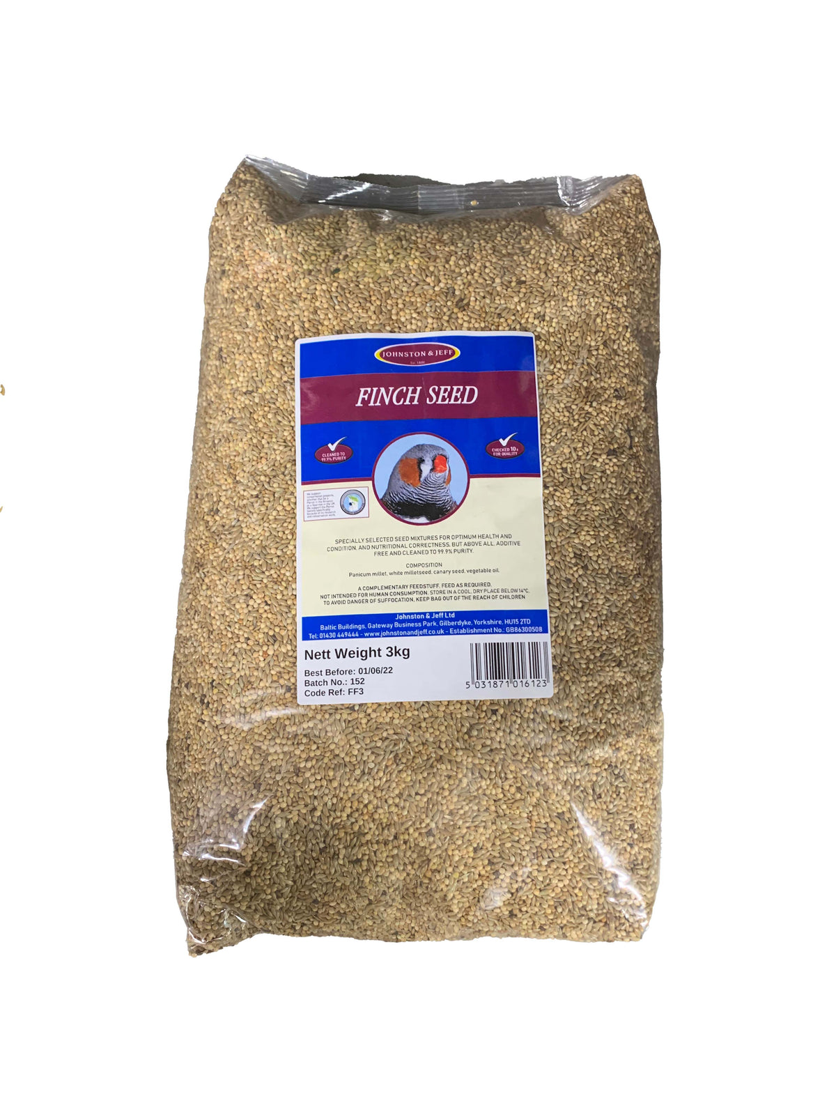 J&J Foreign Finch Seed 3kg — Welland Valley Feeds Ltd